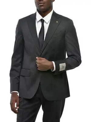 Corneliani Single-breasted Virgin Wool Suit - Grey