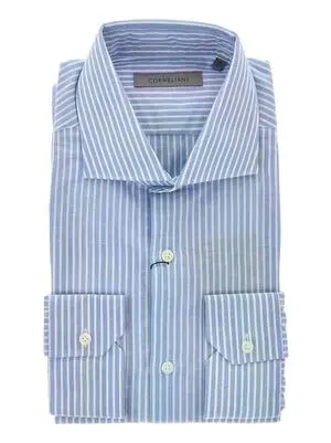 Corneliani Striped Shirt - Blue