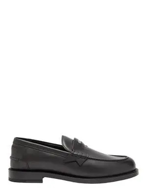 CHRISTIAN LOUBOUTIN The Plato Leather Loafers - Black