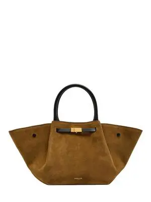 DEMELLIER The New York Midi Suede Tote Tan