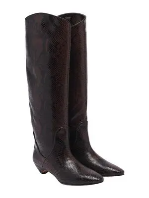 Le Monde Beryl Allegra Leather Knee-high Boots - Brown