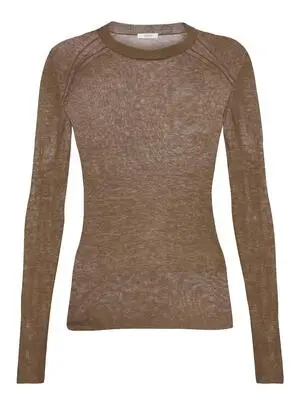 JOSEPH Geras Cashmere Sweater - Brown
