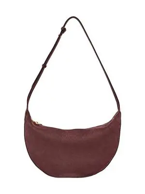 JOSEPH Bean Large Suede Shoulder Bag - Brown