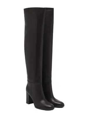 GIANVITO ROSSI Leather Knee-high Boots - Brown