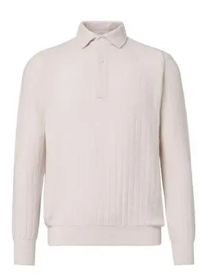 LARDINI Lardini Cashmere Polo Sweater White