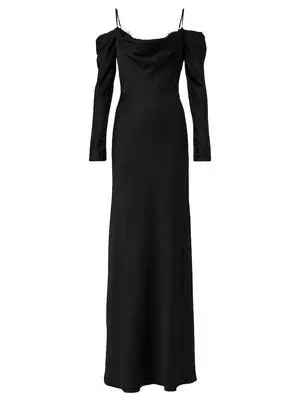 Rebecca Vallance Noire Off-shoulder Gown - Black