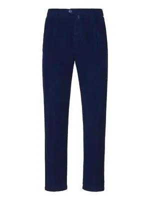 Kiton Cotton Straight Pants - Blue