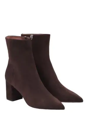 Paris Texas Anja Suede Ankle Boots - Brown