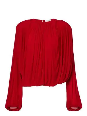 Magda Butrym Gathe Top - Red
