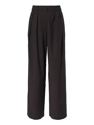 THE FRANKIE SHOP Ripley Pleated Wide-leg Pants - Brown