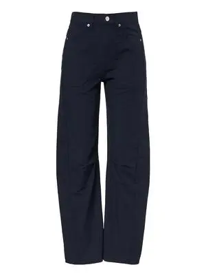Veronica Beard Veronica Beard Sloan Barrel-Leg Jeans In Navy Stone Blue