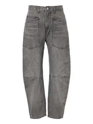 NILI LOTAN Shon Barrel-leg Jeans - Grey