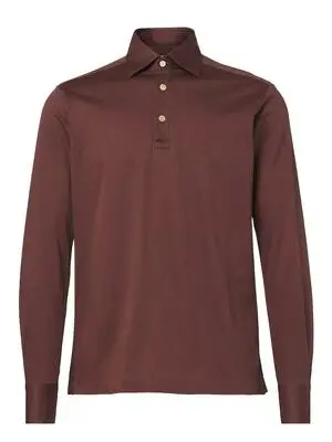 Kiton Cotton Polo Shirt - Brown