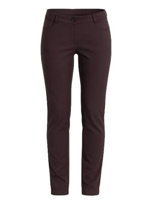 CONQUISTA Low Rise Straight Leg Trousers - Brown