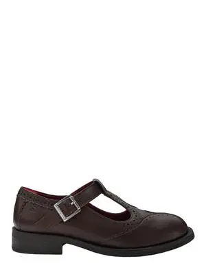 PREV Rosa Mary Jane Brogues With Buckle Detail - Brown