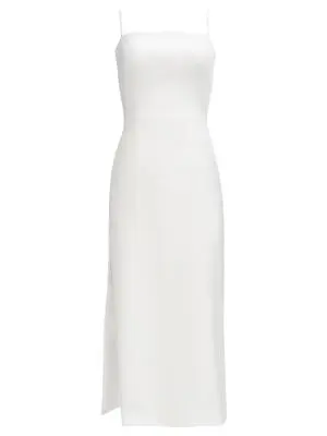 NOMI FAME Amara Midi Dress With Adjustable Straps - White