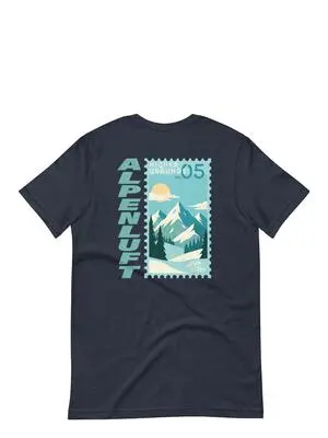 ANCHOR & CREW Navy Higher Grounds Postmark Organic Cotton T-shirt - Blue