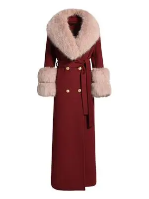 HORTONS ENGLAND Mayfair Cashmere Coat - Red