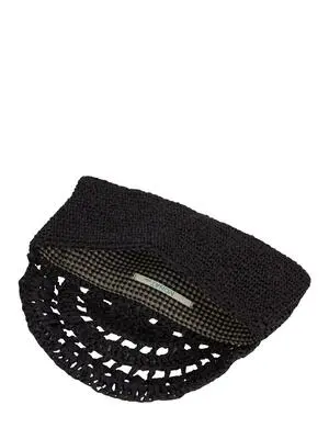 N'ONAT Sunset Hand Crochet Clutch - Black