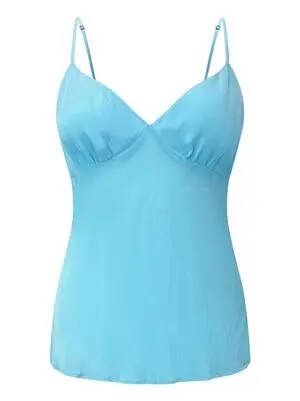 WHY MARY Aqua Cami Slip Top - Blue