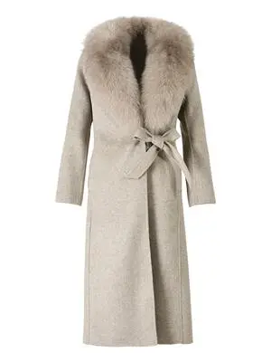 HORTONS ENGLAND Windsor Cashmere Blend Coat - Brown