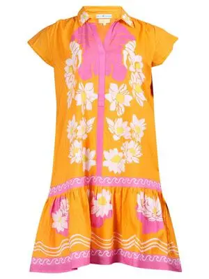 ISLAPAYAL Islapayala Havana Mini Dress Orange