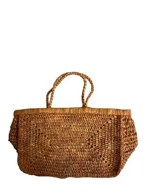 ZANATANY CONCEPTS Small Raffia Tote Bag - Brown