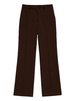 CONQUISTA Classic Straight Trousers - Brown