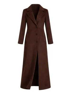 HORTONS ENGLAND Chatsworth Alpaca Overcoat - Brown