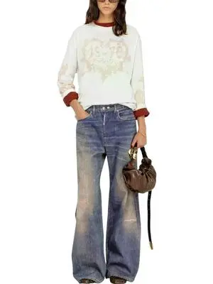 DIESEL® D-sire Relaxed Fit Low Waist Jeans - Blue