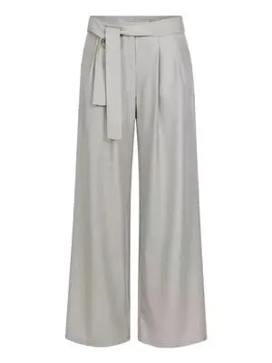 Dusan Belted Wide-leg Trousers - Neutrals
