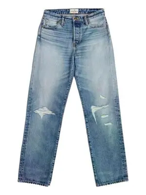 Antik Batik Distressed Straight-leg Jeans - Blue