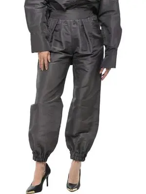 SUPER BLOND Silk Organza Balloon Trousers - Grey