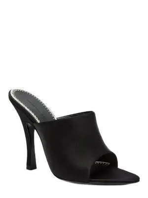 Magda Butrym Satin Open-toe Stiletto Sandals - Black