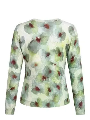IN BED WITH YOU Reversible Floral-print Cardigan - Neutrals