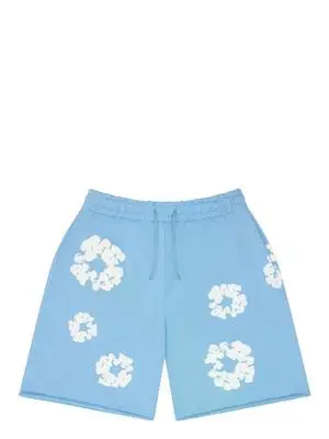DENIM TEARS Floral Print Shorts - Blue
