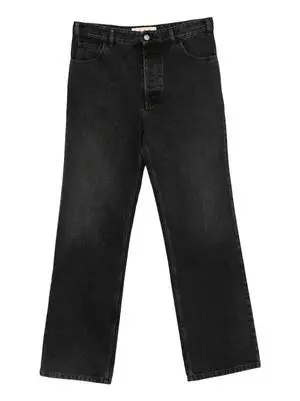 Marni Belt-loop Patch-pocket Jeans - Black