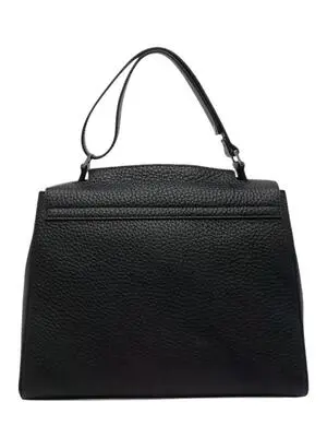 Orciani Sveva Pebbled-leather Tote Bag - Black