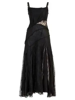 Blumarine Lace Patchwork Dress - Black