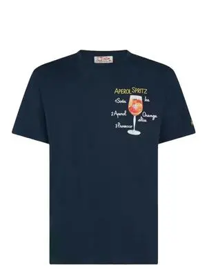 MC2 SAINT BARTH Aperol Spritz-print T-shirt - Blue