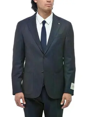 Corneliani Single-breasted Patch-pocket Suit - Blue
