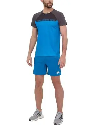 The North Face Logo Print Panelled T-shirt - Blue
