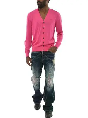 Dsquared2 V-neck Button-front Cardigan - Pink
