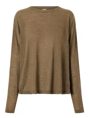 AGOLDE Sasha Lyocell-jersey T-shirt - Brown