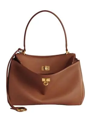 Balenciaga Rodeo Leather Bag - Brown