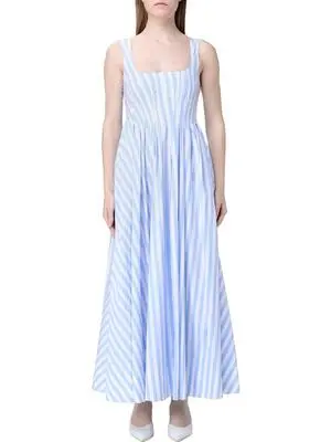 Sportmax Sportmax Striped Cotton Midi Dress Multicolor