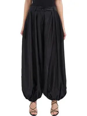 THELATEST Wide Leg Lyocell Trousers - Black