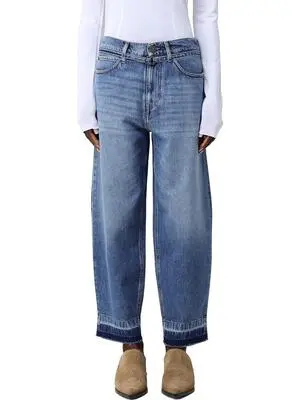 Pinko High-waisted Cropped Cotton Jeans - Denim