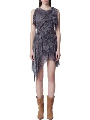 Isabel Marant Étoile Asymmetric Sleeveless Mini Dress - Multicolor