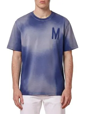 Moschino Abstract Cotton T-shirt - Blue